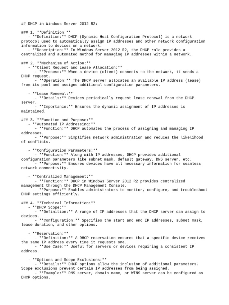 DHCP | PDF | Computers