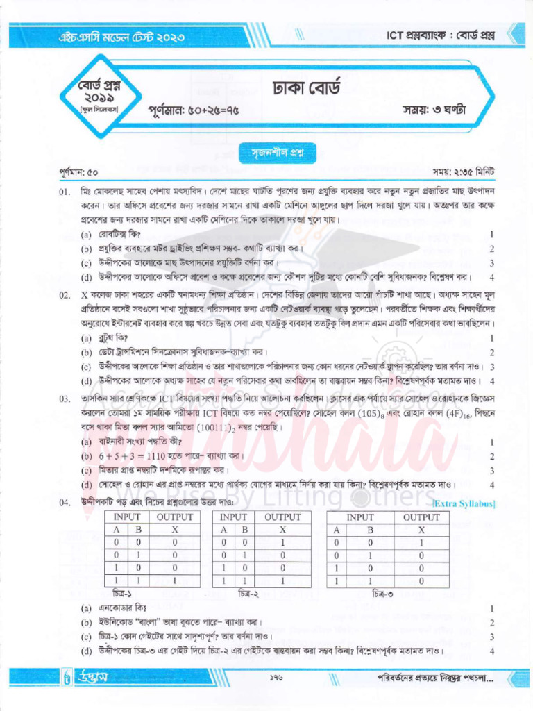 ICT Board Question Solve | PDF