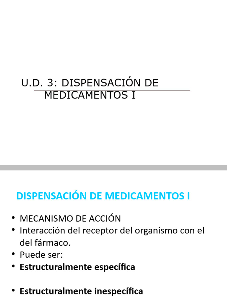 Resumen de U.T. 3 | PDF | Medicamentos con receta | Farmacocinética