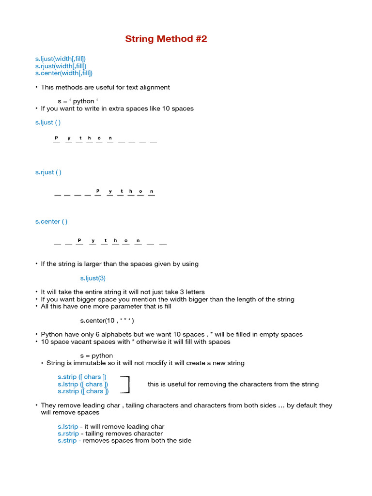 String Method#2 | PDF