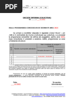 1.6. Model Decizie Programare Concedii de Odihna | PDF