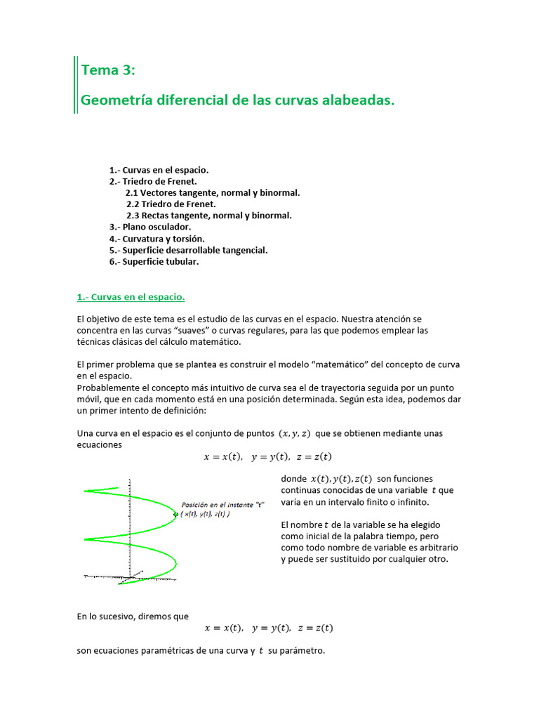 Curvas | PDF | Curva | Matemáticas Aplicadas
