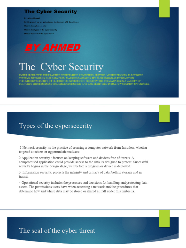 The Cyber Security | PDF | Security | Computer Security