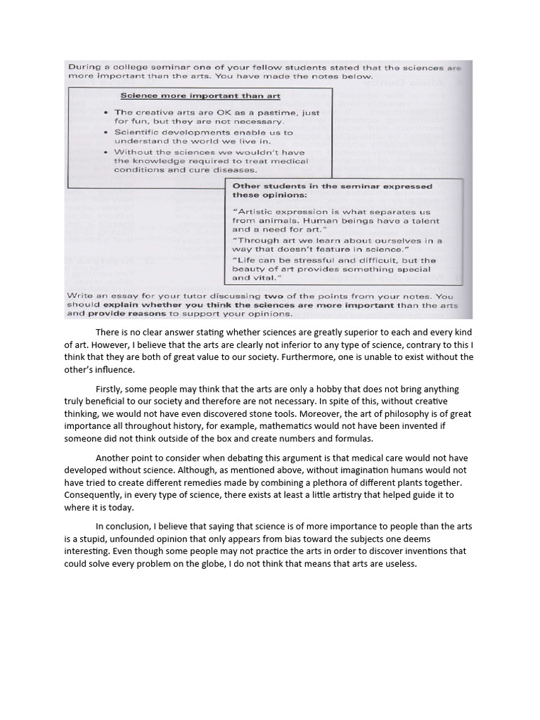 T7 OP writing | PDF | Science | Cognition