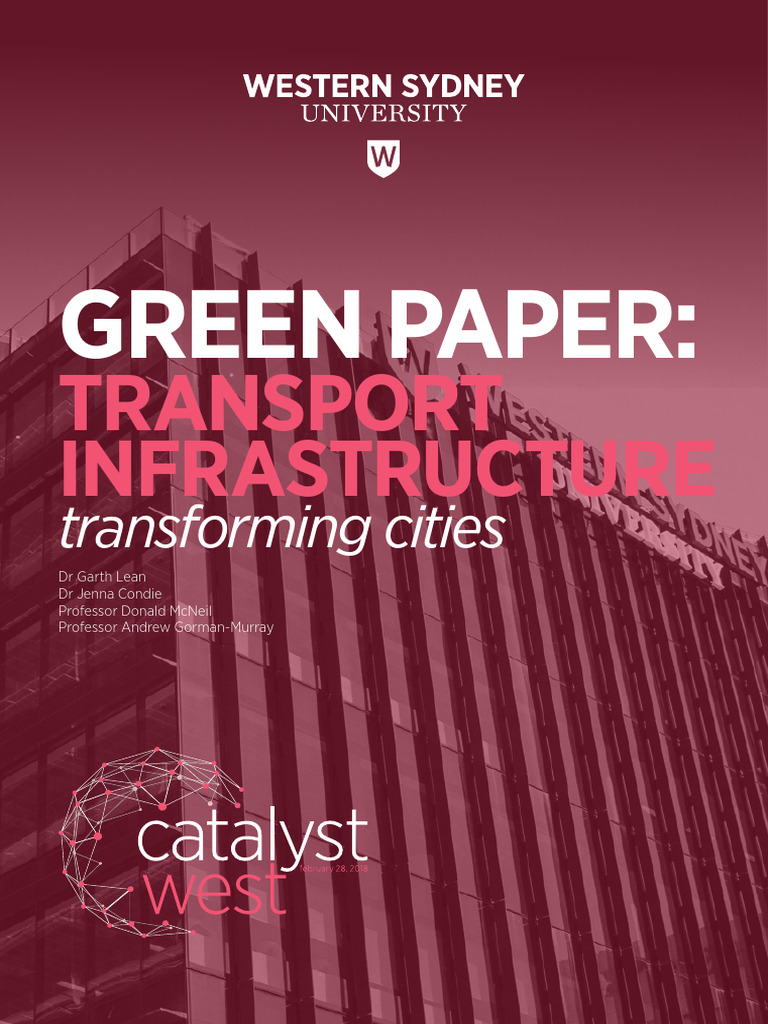 Green Paper Transport Infrastructure Tra | PDF | Infrastructure | Tourism