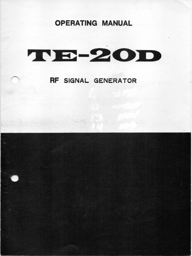 Tech TE-20D | PDF