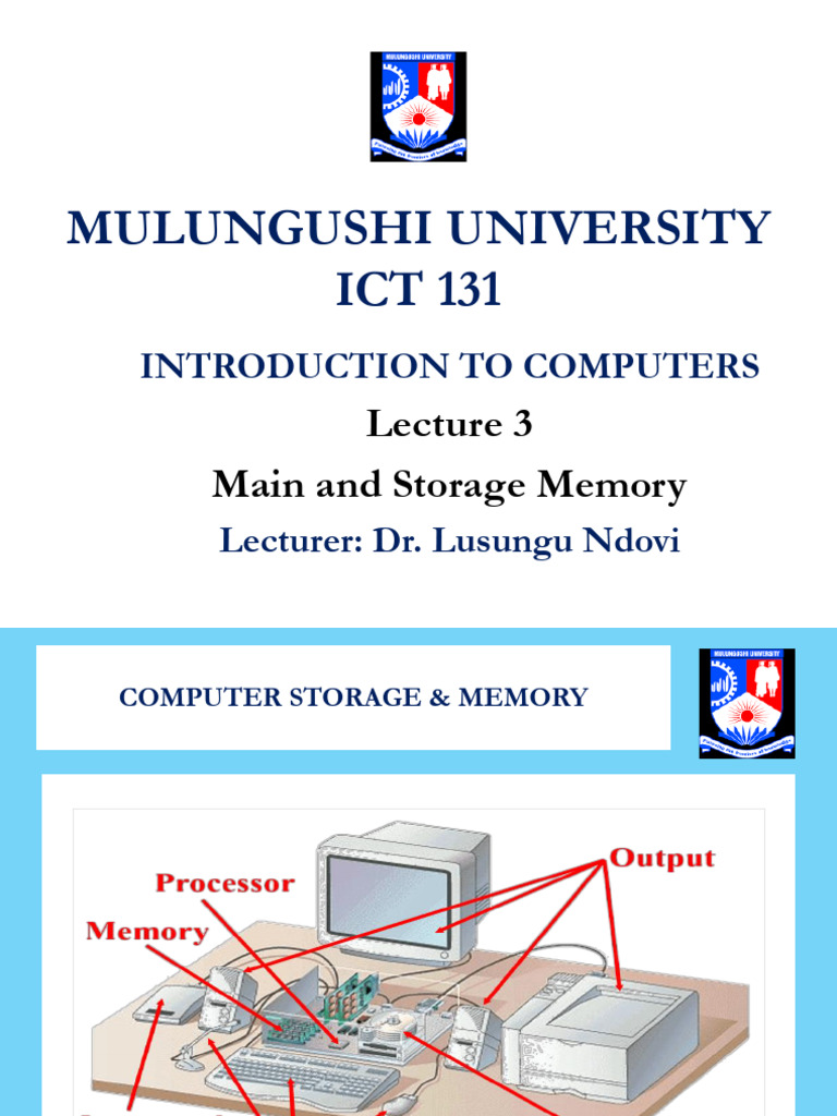 Computer Storage & Memory Guide | PDF | Computer Data Storage | Random Access Memory