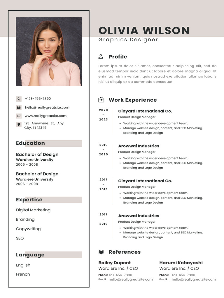 White Simple Student CV Resume | PDF | Writing | Tullii