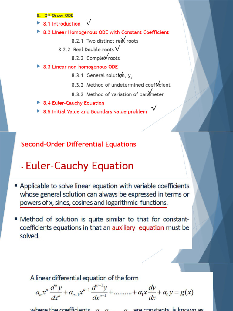 2 Ode Euler Cauchy | PDF