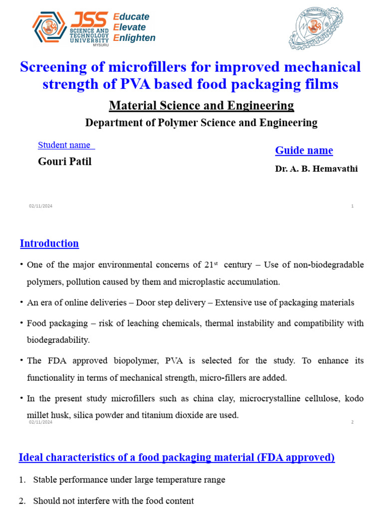 Minor Project by Gouri Patil | PDF | Polymers | Biodegradation