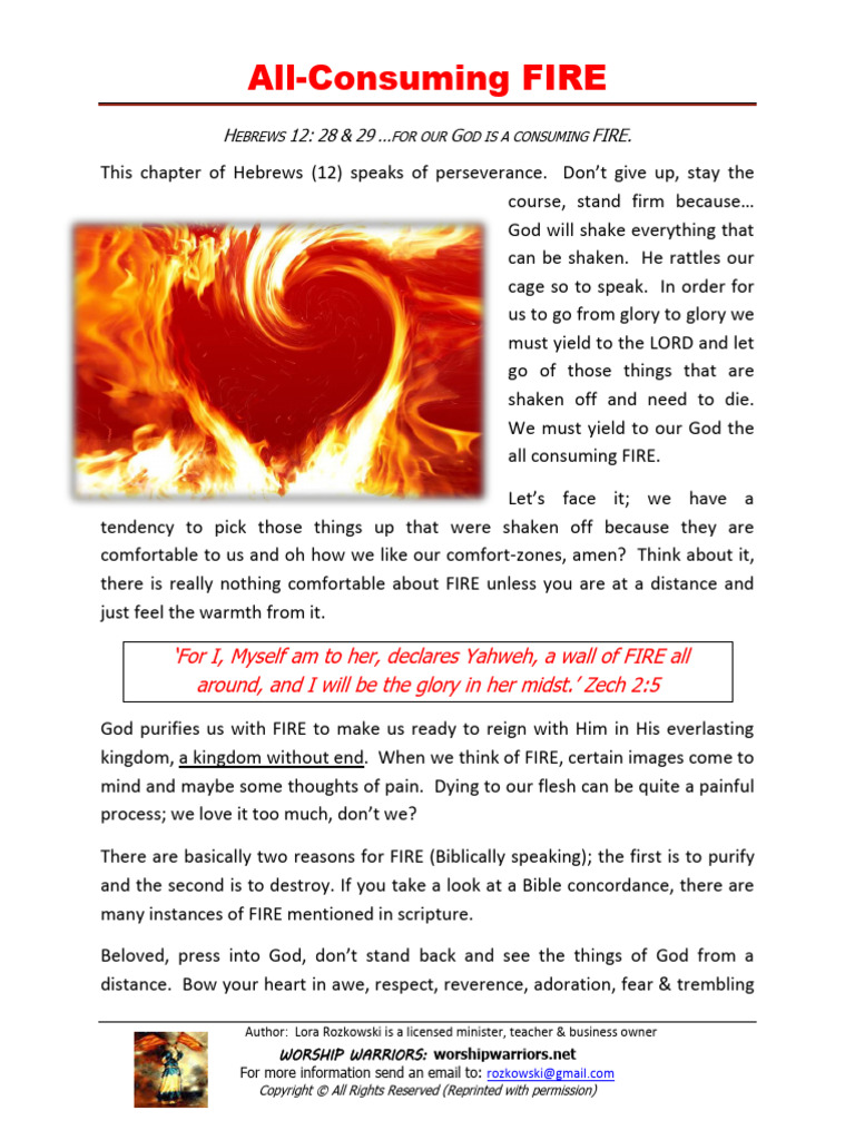 Consuming Fire | PDF | Bible | God