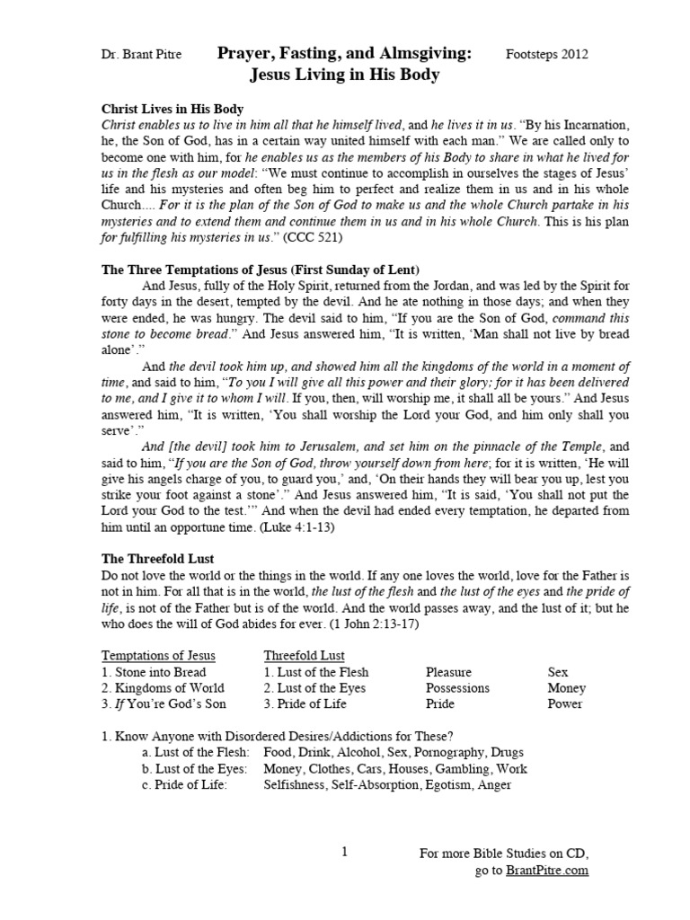 Pitre on Jesus' Temptations and Teachings | PDF | Jesus | Religious ...