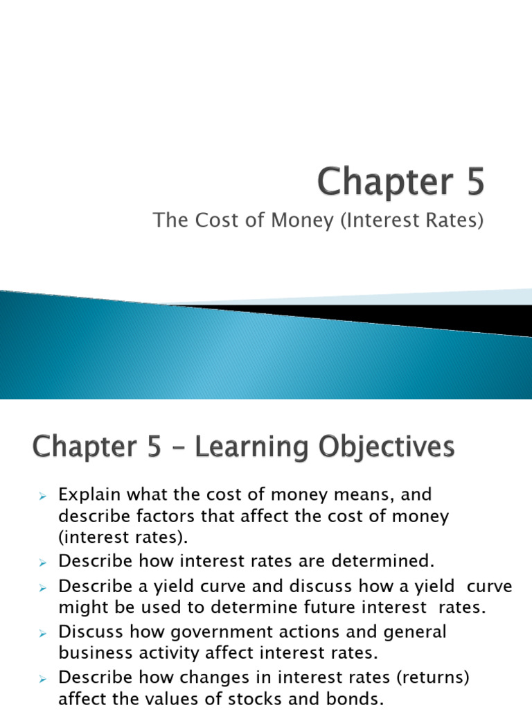 The Cost of Money | PDF | Yield Curve | Interest