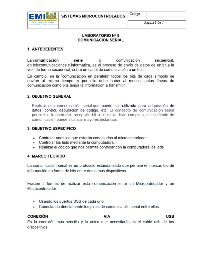 Comunicación Serial con Arduino | PDF | Arduino | USB