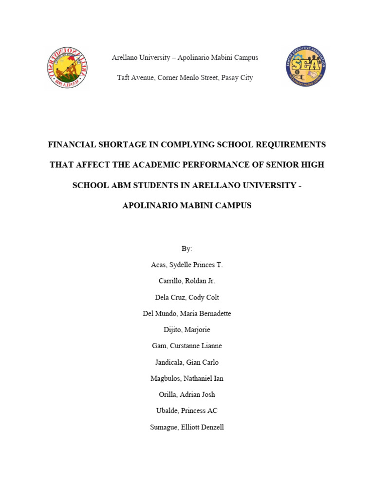 Group 4 Research Title ABM 11B | PDF | Psychology | Psychological Concepts