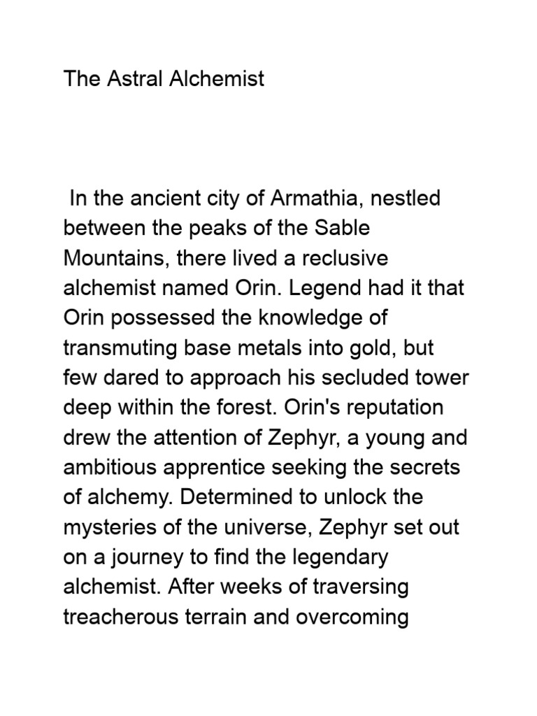 The Astral Alchemist | PDF | Alchemy | Religious Belief And Doctrine