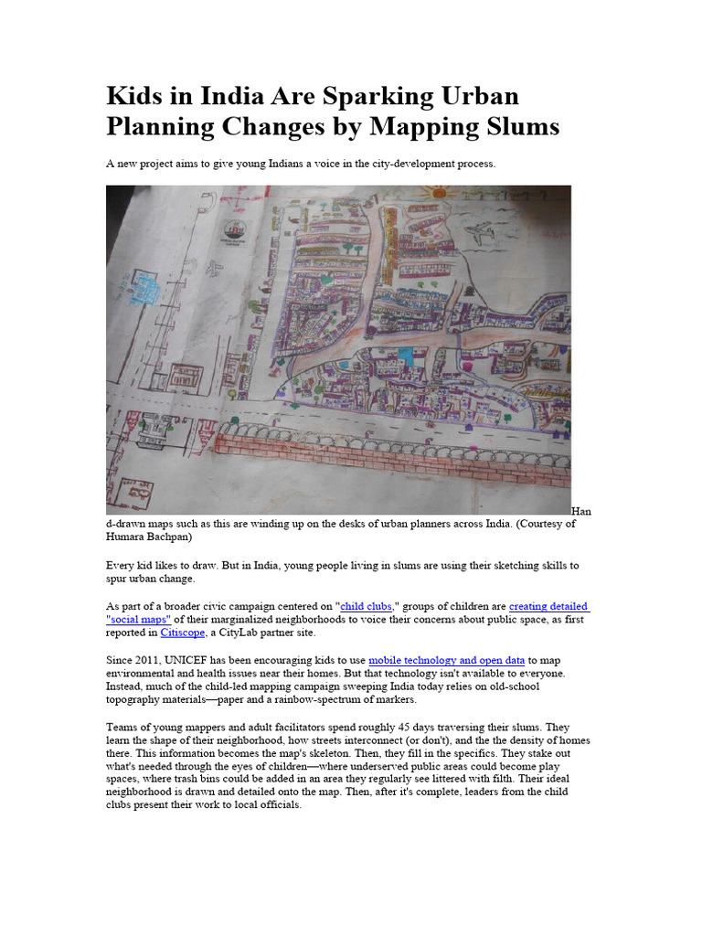 Kids in India | PDF | Slum | Map