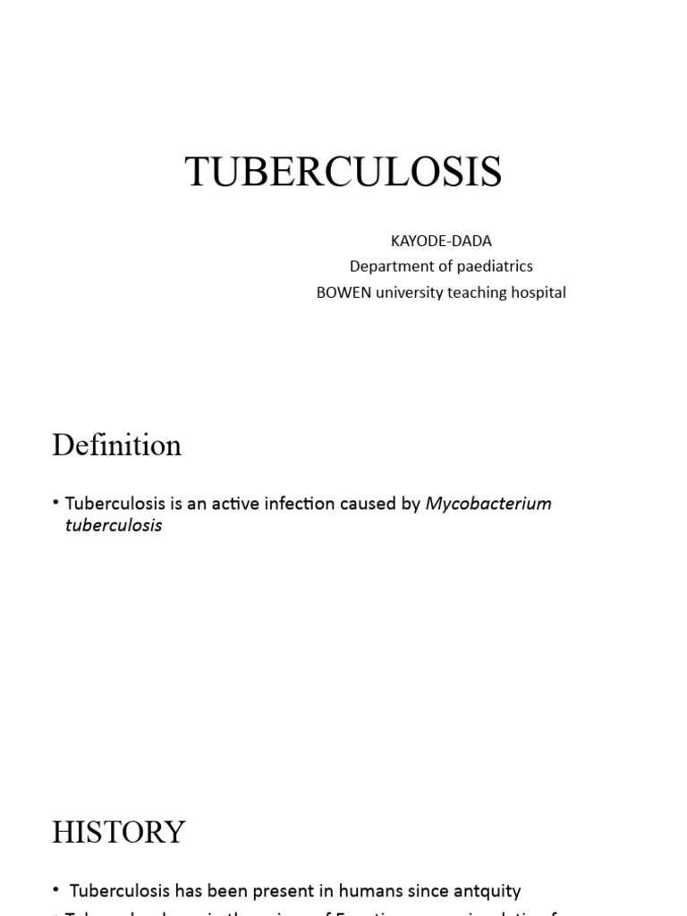 Tuberculosis | PDF | Tuberculosis | Medical Specialties