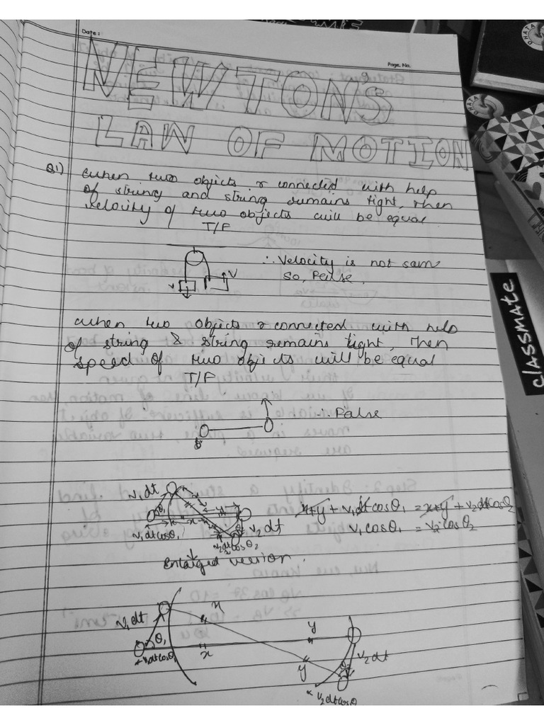Newton's Law of Motion | PDF