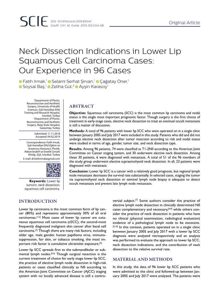 SCIE_30_1_64_68 | PDF | Metastasis | Cancer