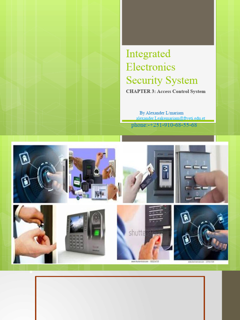 Access Control System (AACS) | PDF | Password | Biometrics