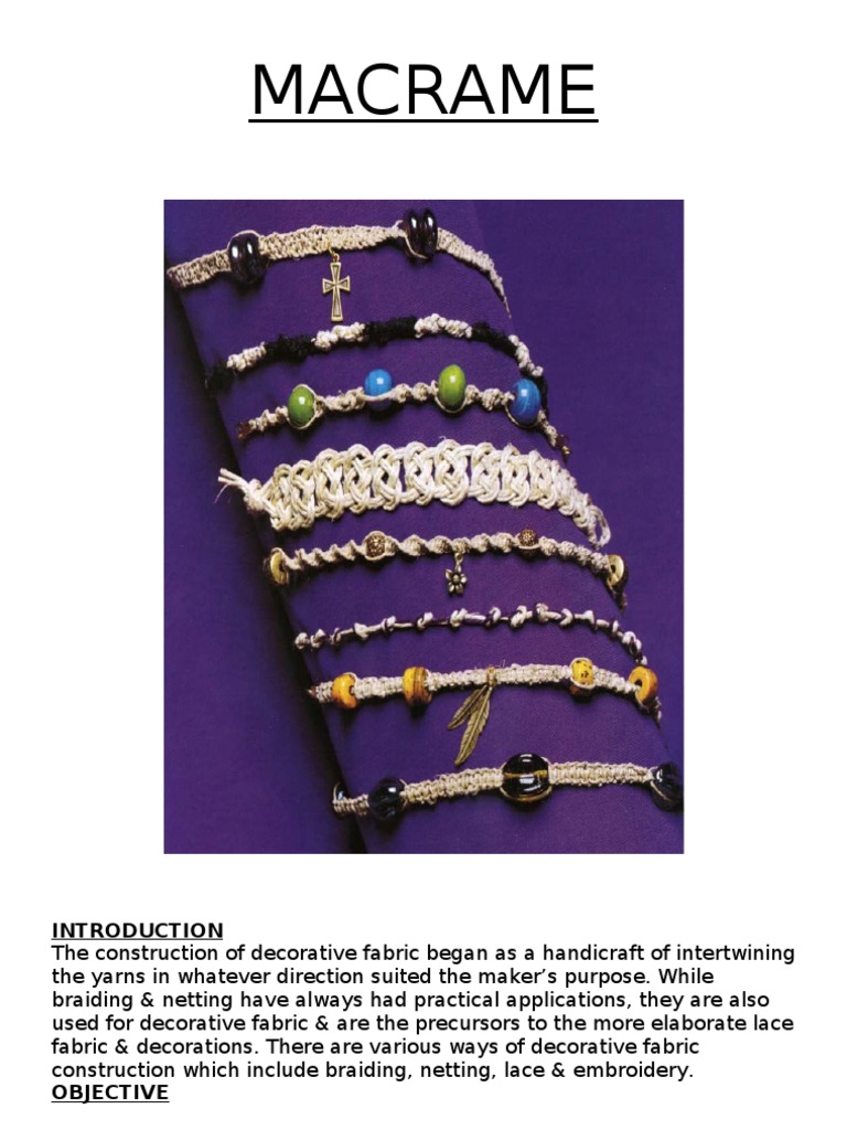 Macrame | PDF | Knot | Braid