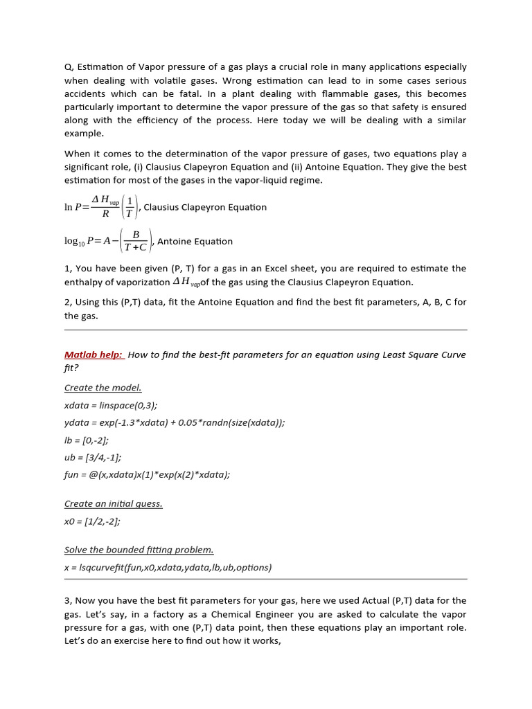 Vapor Pressure Question | Download Free PDF | Gases | Atmosphere