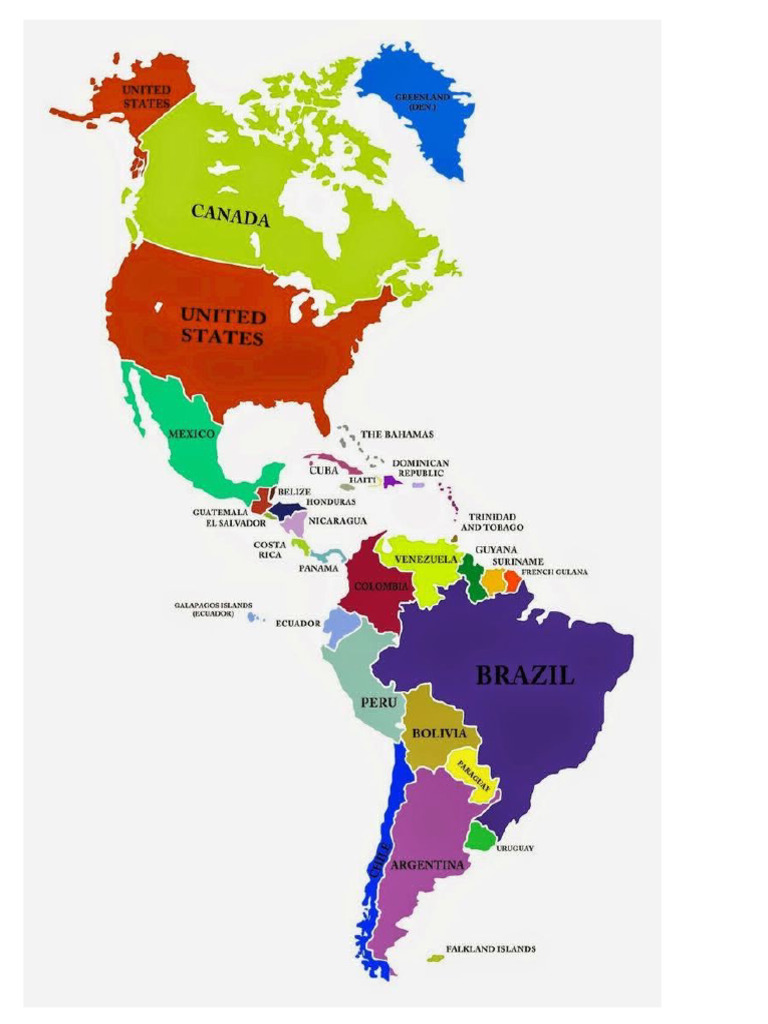 Mapa de America | PDF