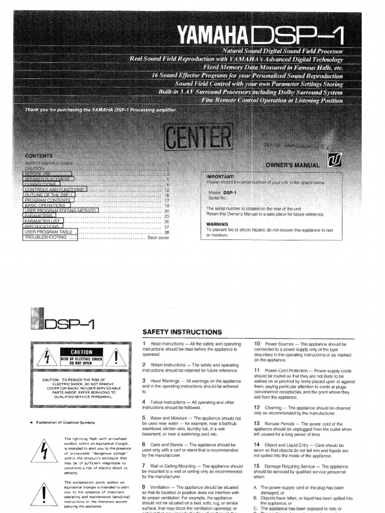 DSP 1 | PDF | Loudspeaker | Amplifier