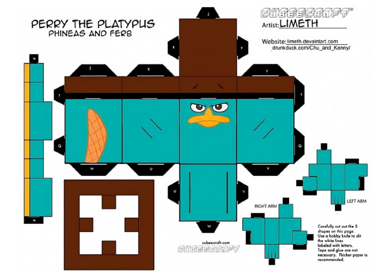 Perry The Platypus Printable | PDF