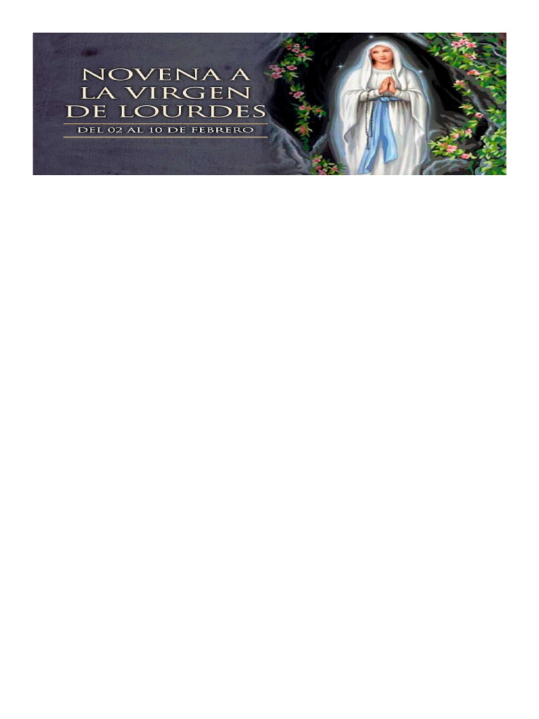 Virgen de Lourdes | PDF