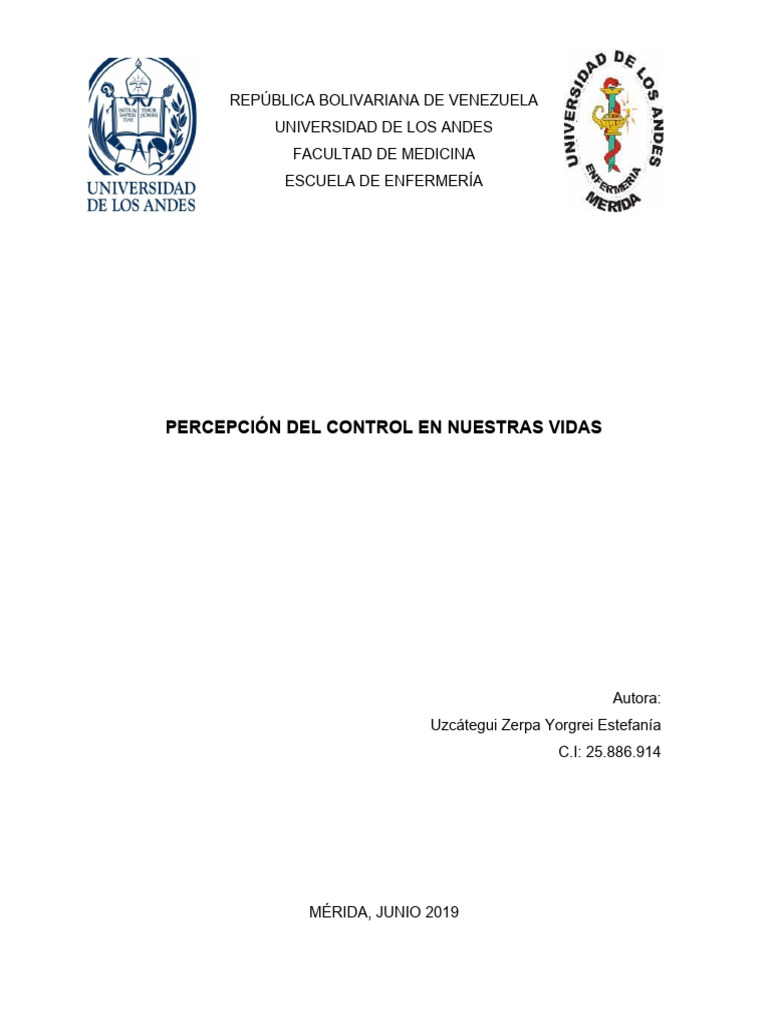 Locus de Control | PDF | Comportamiento | Percepción