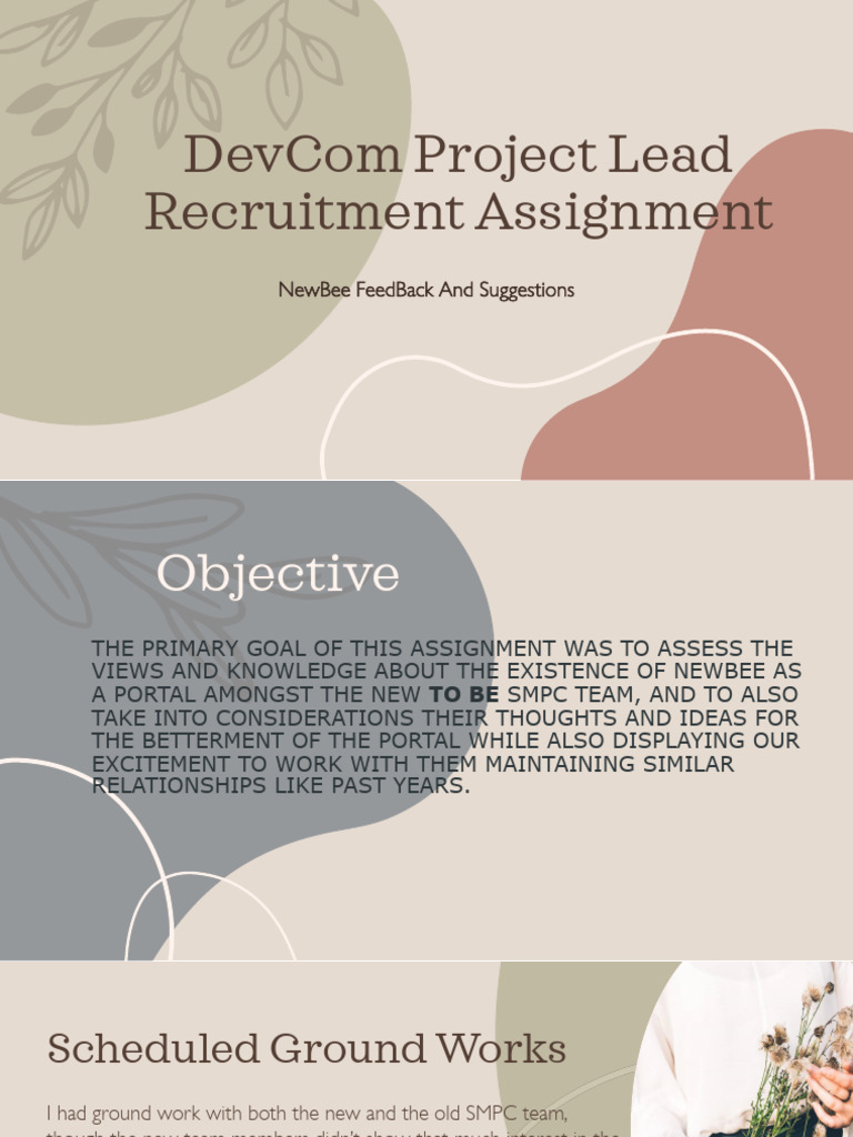 DevCom Project Lead Recruitment Assignment | PDF | Human Communication | Cognition