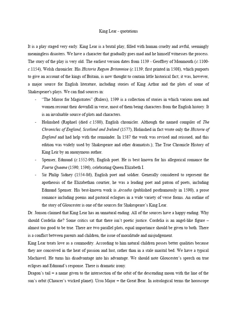 King Lear | Download Free PDF | King Lear