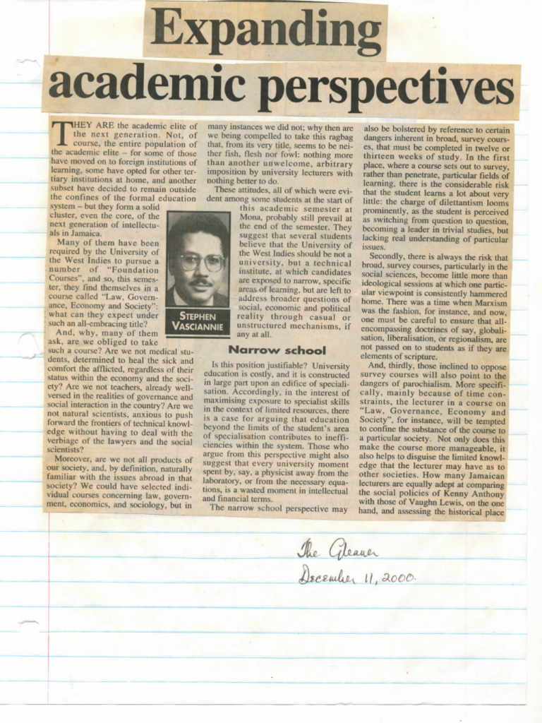 FOUN 1301 Expanding Academic Perspectives | PDF