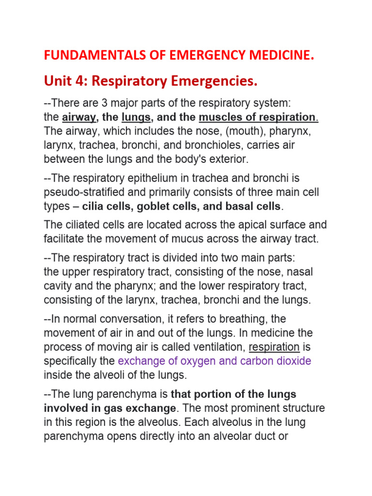 FEM ( (110) ) - Unit 4 | PDF | Respiratory Tract | Lung