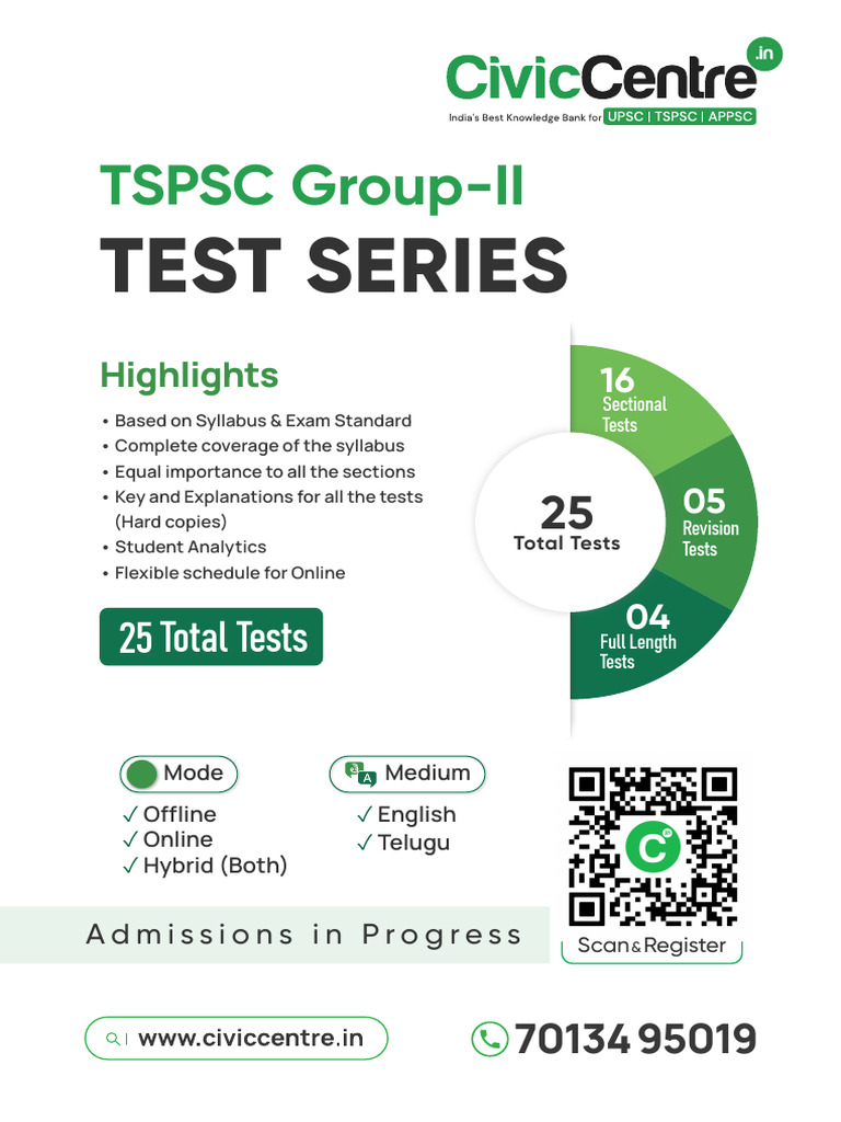 TSPSC Group-II Test Prep Series | PDF