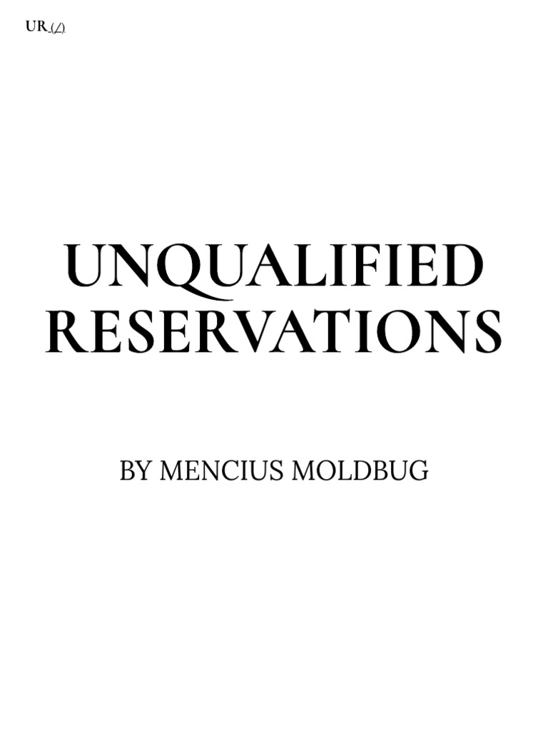 Unqualified Reservations by Mencius Moldbug | PDF