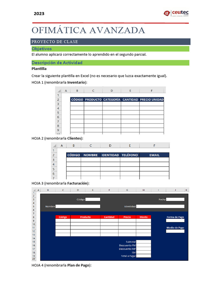 Proyecto de Ofimática Avanzada 2023 | PDF | Informática