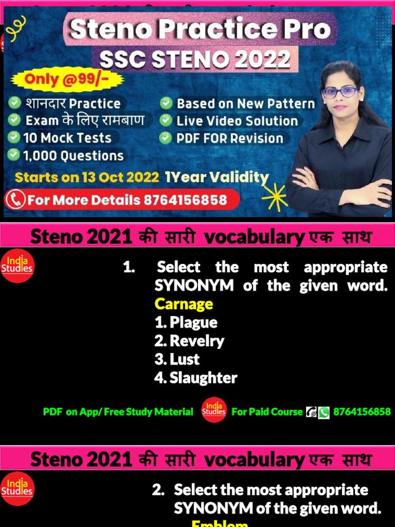 Steno Vocab | PDF | Foreign Language Studies
