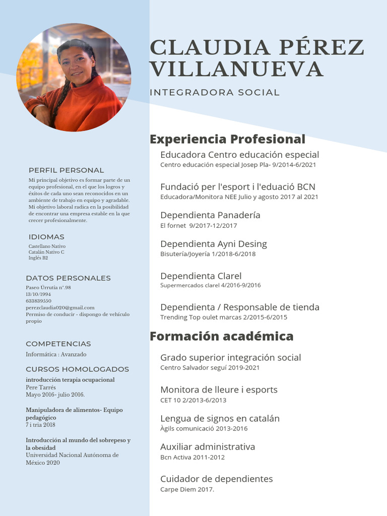 CV 2021 Claudia | PDF