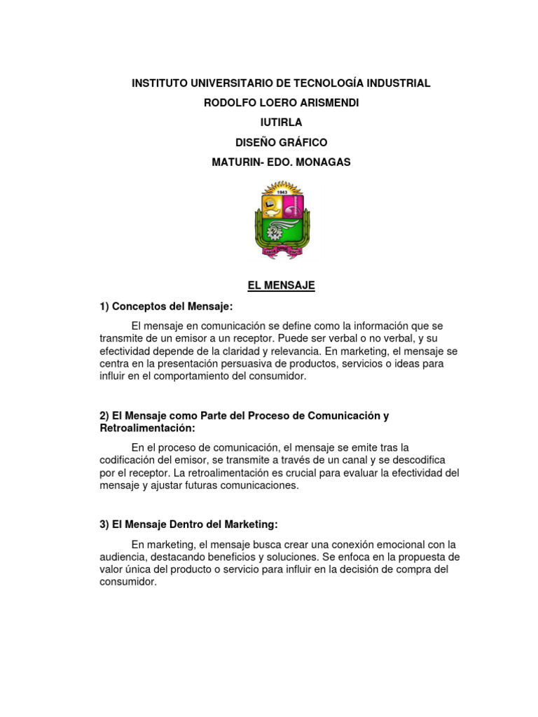 El Mensaje | PDF | Marketing | Marca