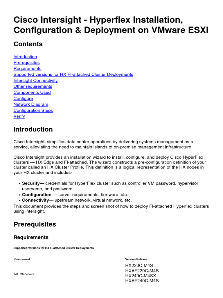 214268 Cisco Intersight Hyperflex Installatio | PDF | Proxy Server | Computing