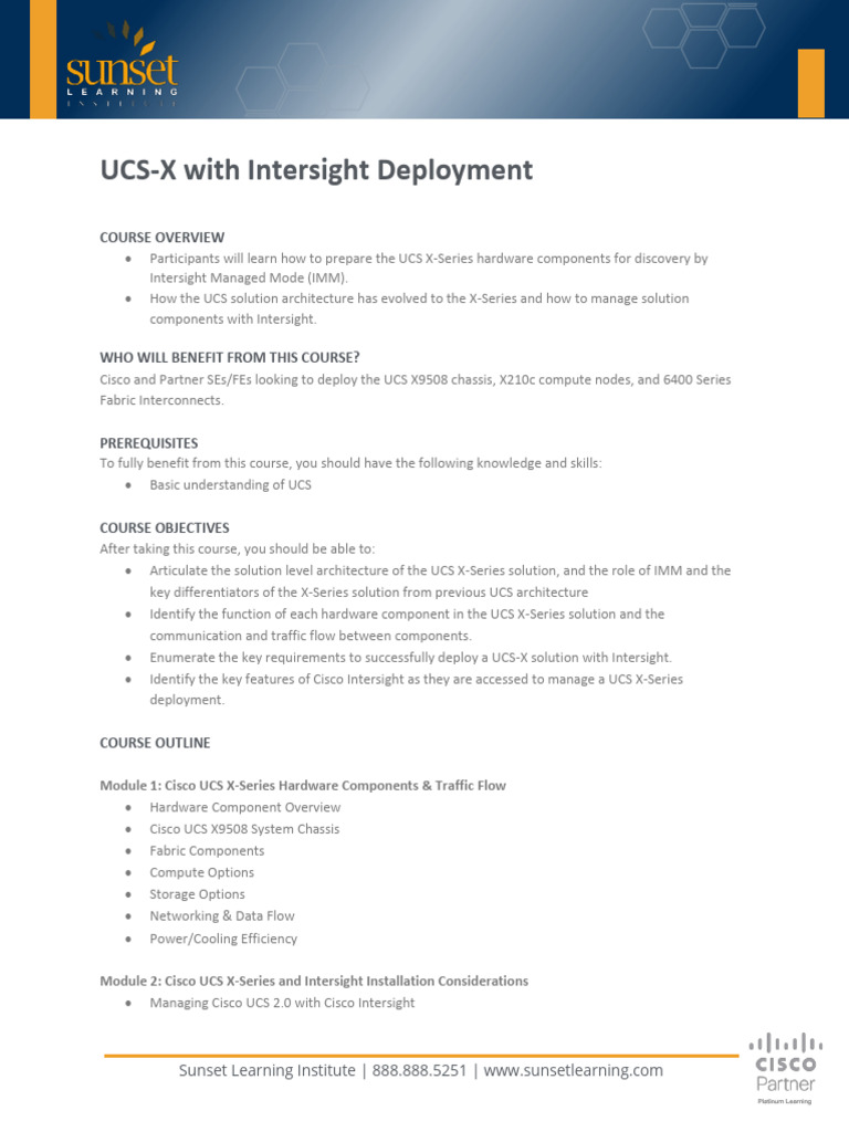 UCS-X Deployment with Intersight | PDF | Computer Hardware | Computing