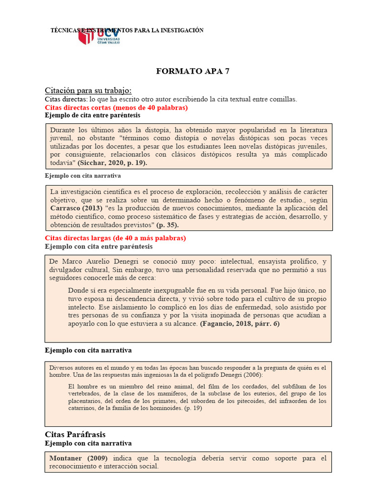 Ejemplos - Formata APA 7 | Descargar gratis PDF | Marketing