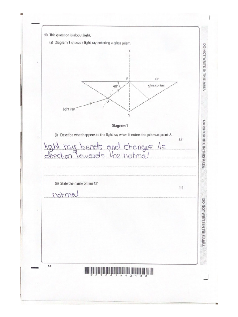 10 This Question Is About Light. | PDF