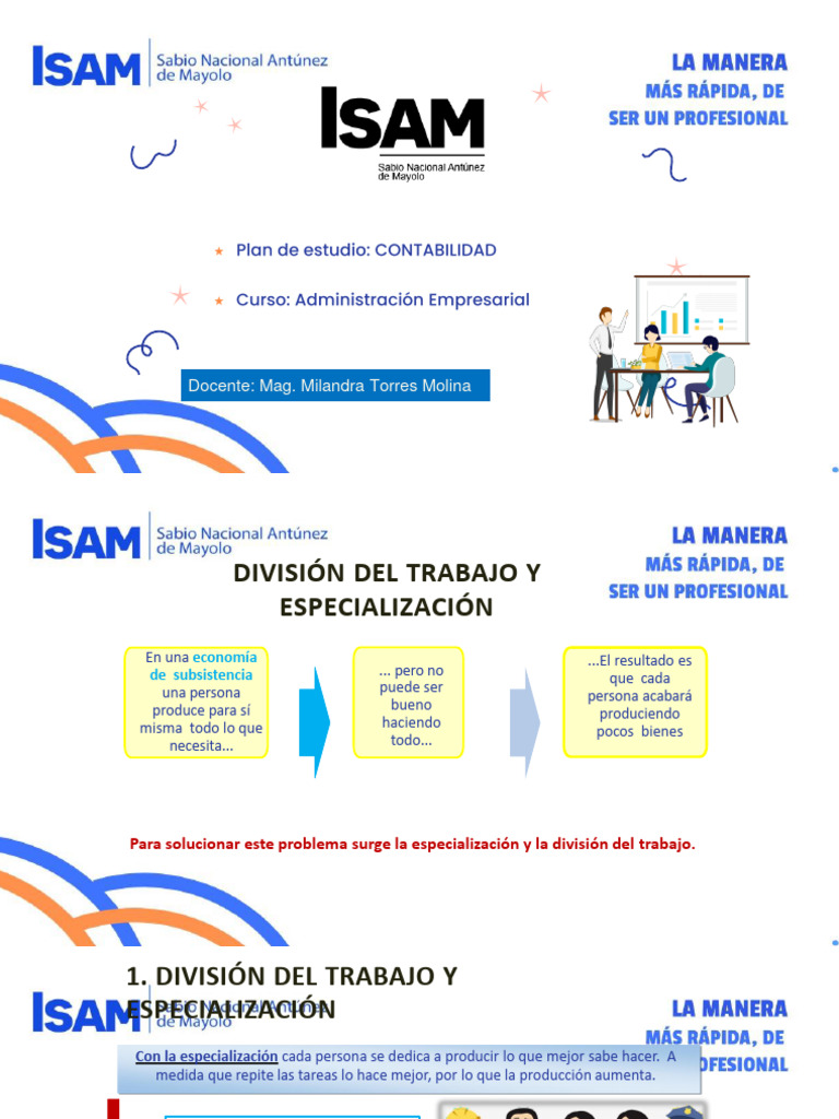 Administración Empresarial - Clase 1 | PDF | Division de trabajo | Business