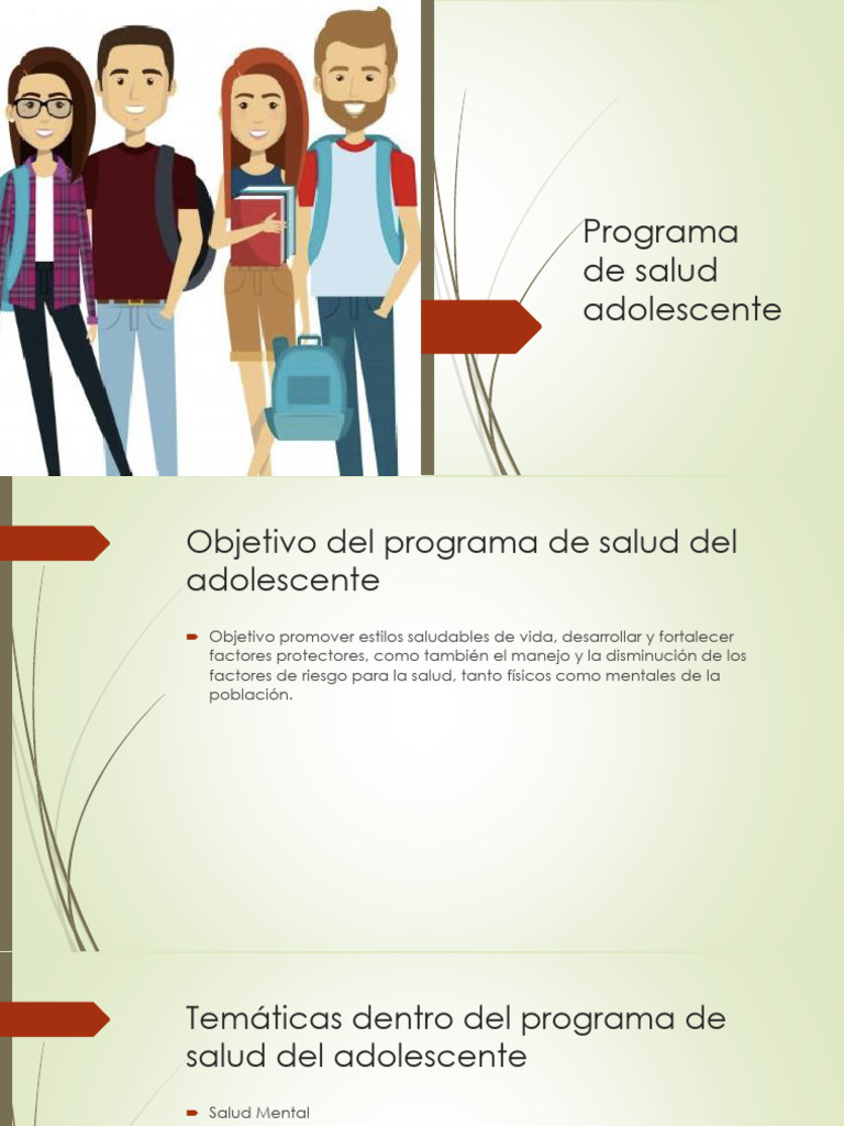 Programa de Salud Adolescente | PDF | Adolescencia | Índice de masa corporal