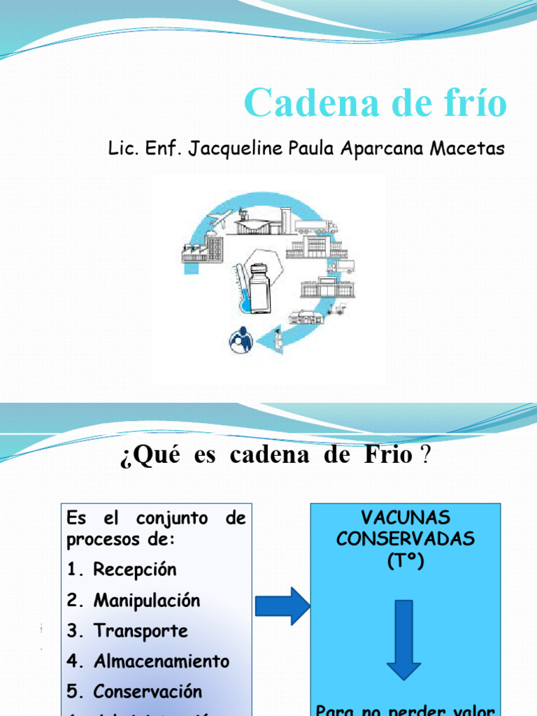 16 Cadena de Frío | PDF | Refrigerador | Temperatura