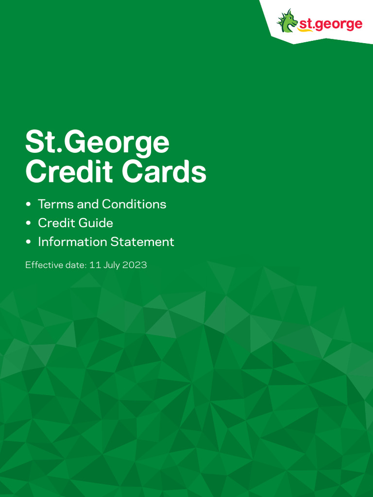 STG Credit Card Terms and Conditions | PDF | Credit Card | Payments